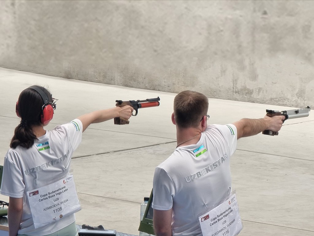 The shooting team of Uzbekistan makes his mark at the Open Cup of South ...