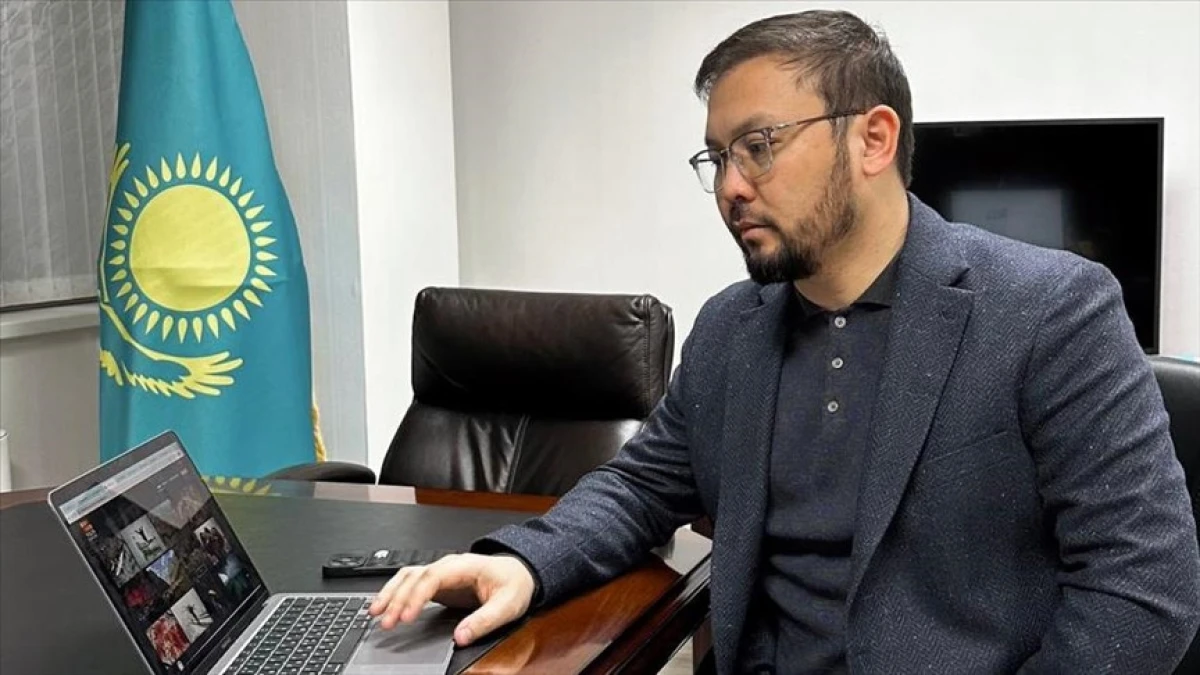 Kazakistan'ın "QazContent" Yönetim Kurulu Başkanı Bekzat Jüsip, AA'nın ...